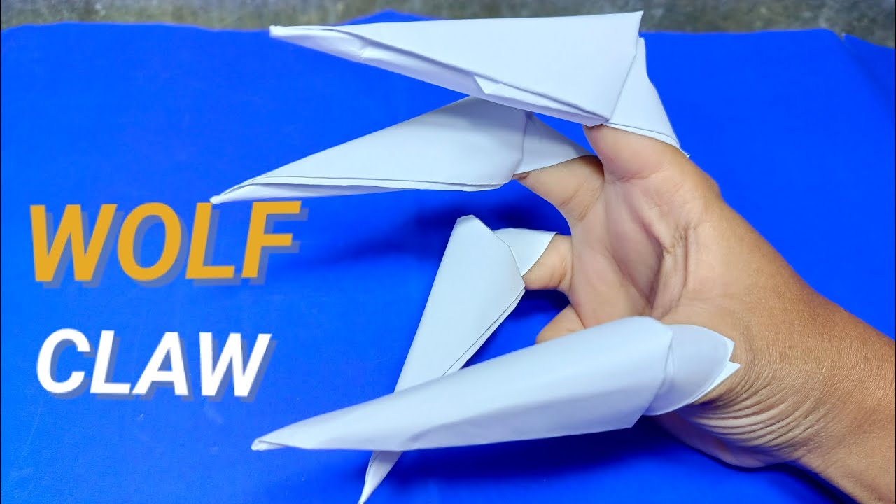 How To Make a Paper Wolf Claw -Paper Claws - YouTube