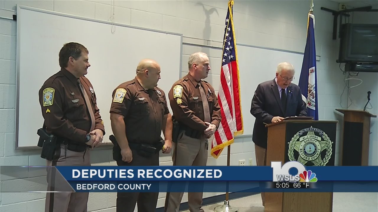 Bedford County Sheriff's Office deputies honored - YouTube