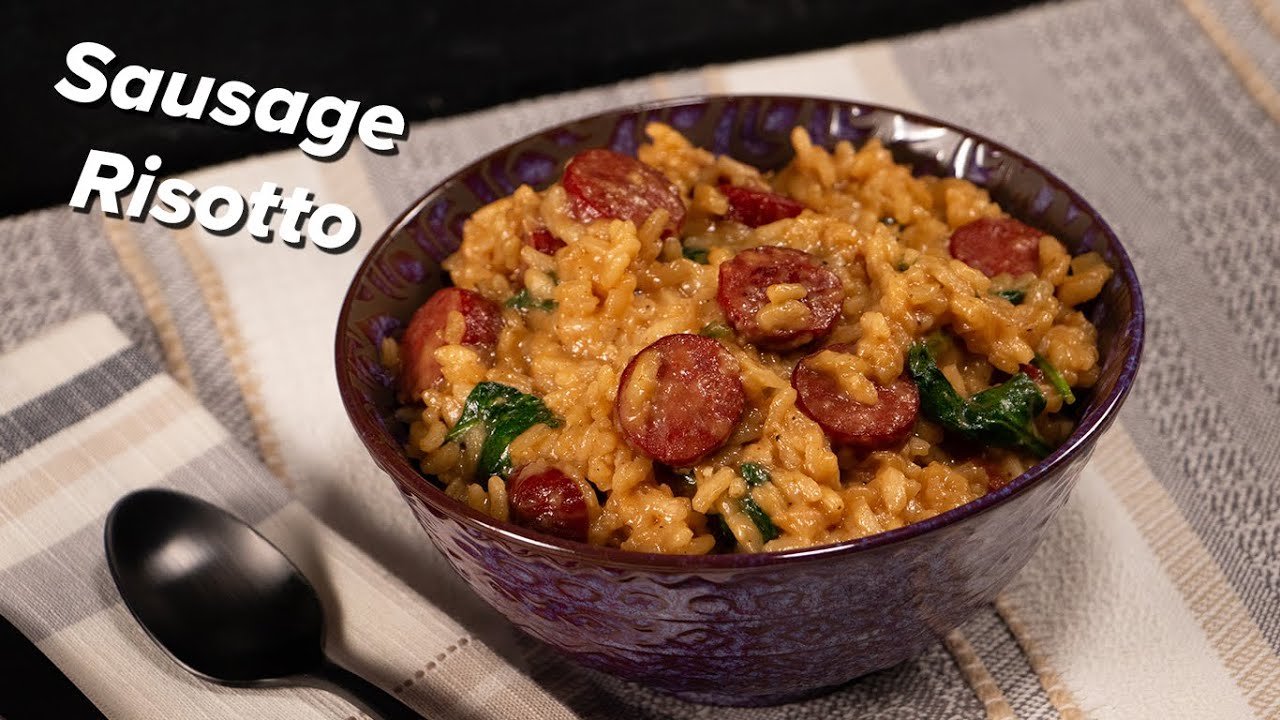 Treat yourself to this amazing Halal sausage risotto recipe - YouTube