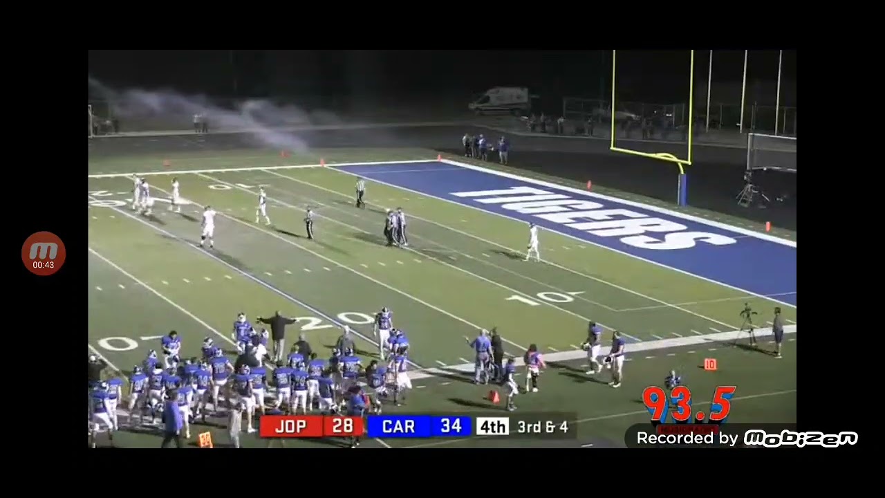 Carthage Tigers block field goal and take it back for a TOUCHDOWN ...