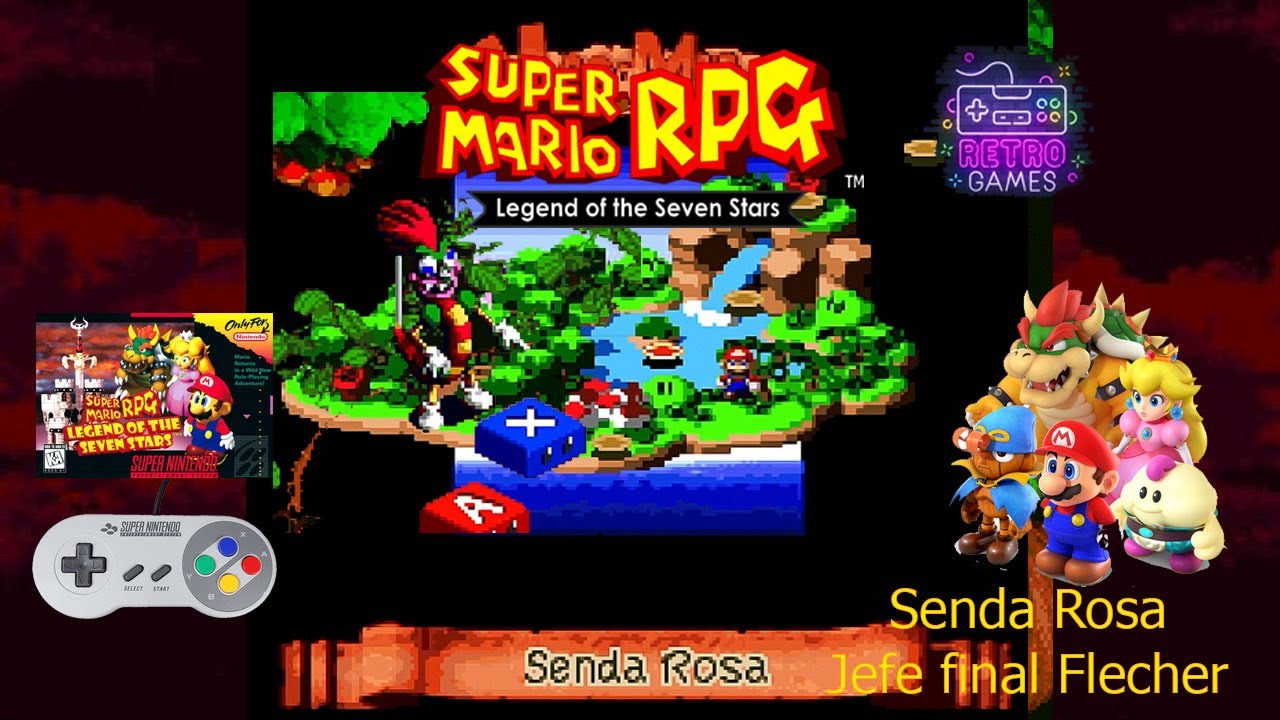 Senda rosa Mago geno jefe final flecher super mario rpg snes - YouTube