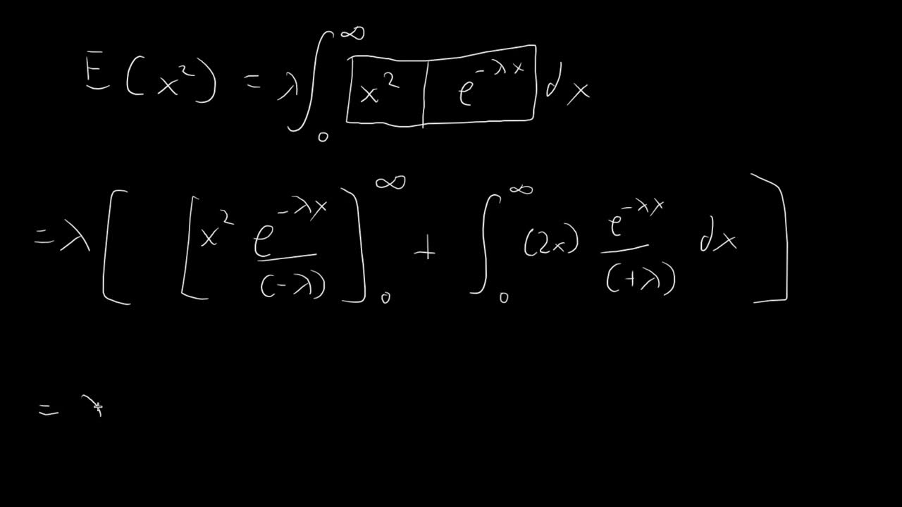 Deriving Variance of Exponential Distribution | Probability Proofs - YouTube