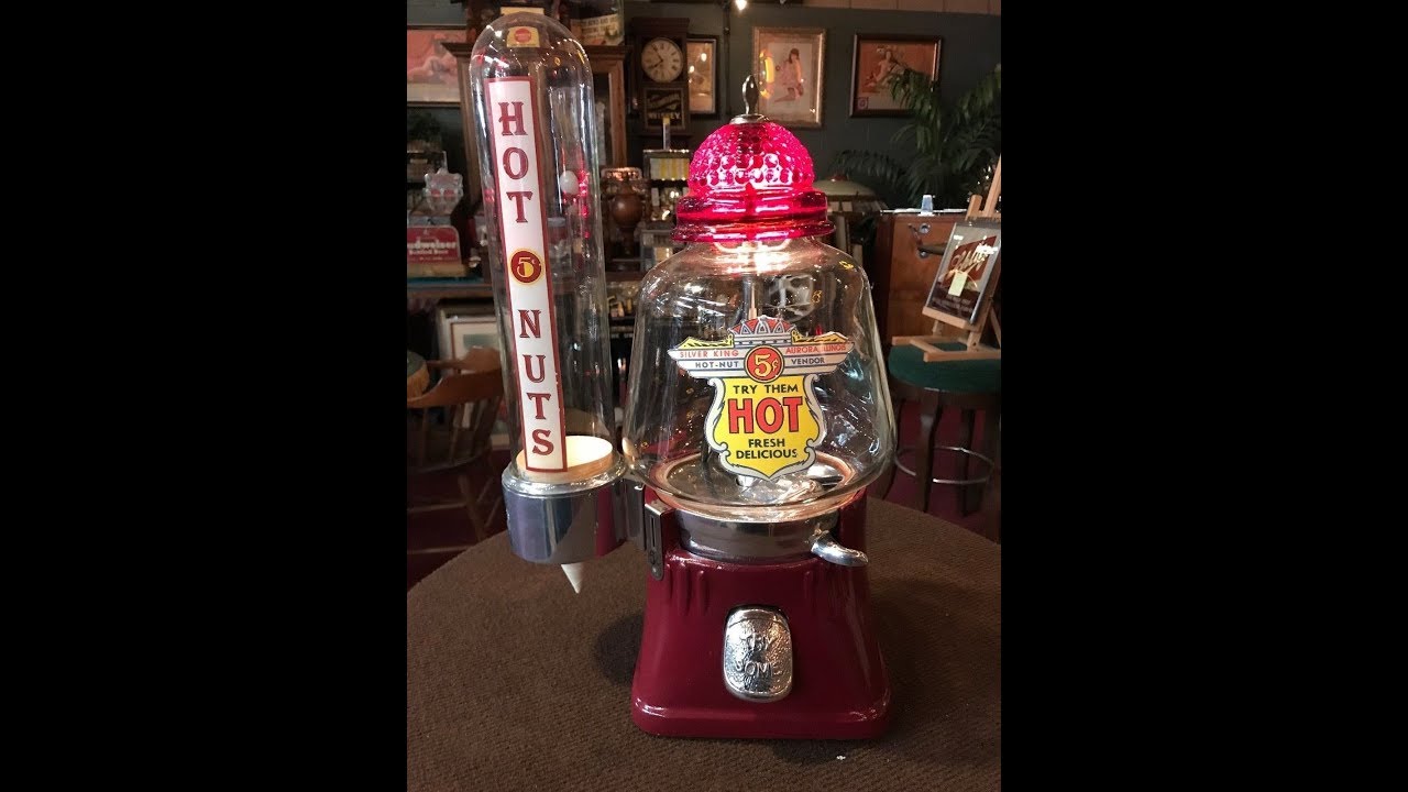 1947 SILVER KING Hot Nut Vending Machine SOLD - YouTube