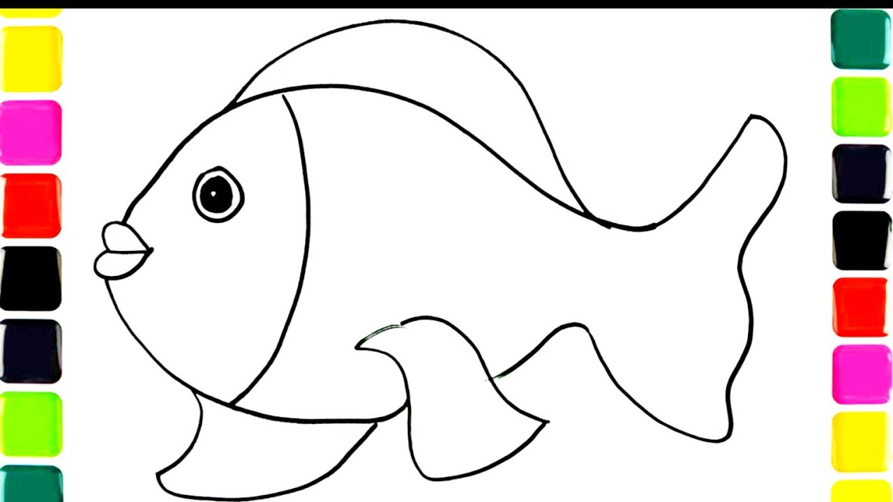 Easy Fish Drawing Tutorial for Beginners | Simple & Cute Step-by-Step ...