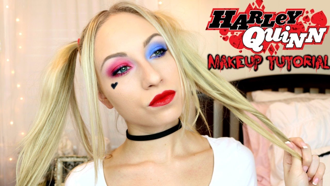 Harley Quinn Makeup Tutorial Halloween Makeup 2016 Youtube