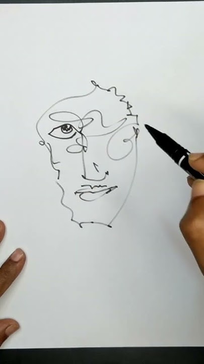 How to Draw quick face 03 portrait Drawing Easy Step by Step step by ...