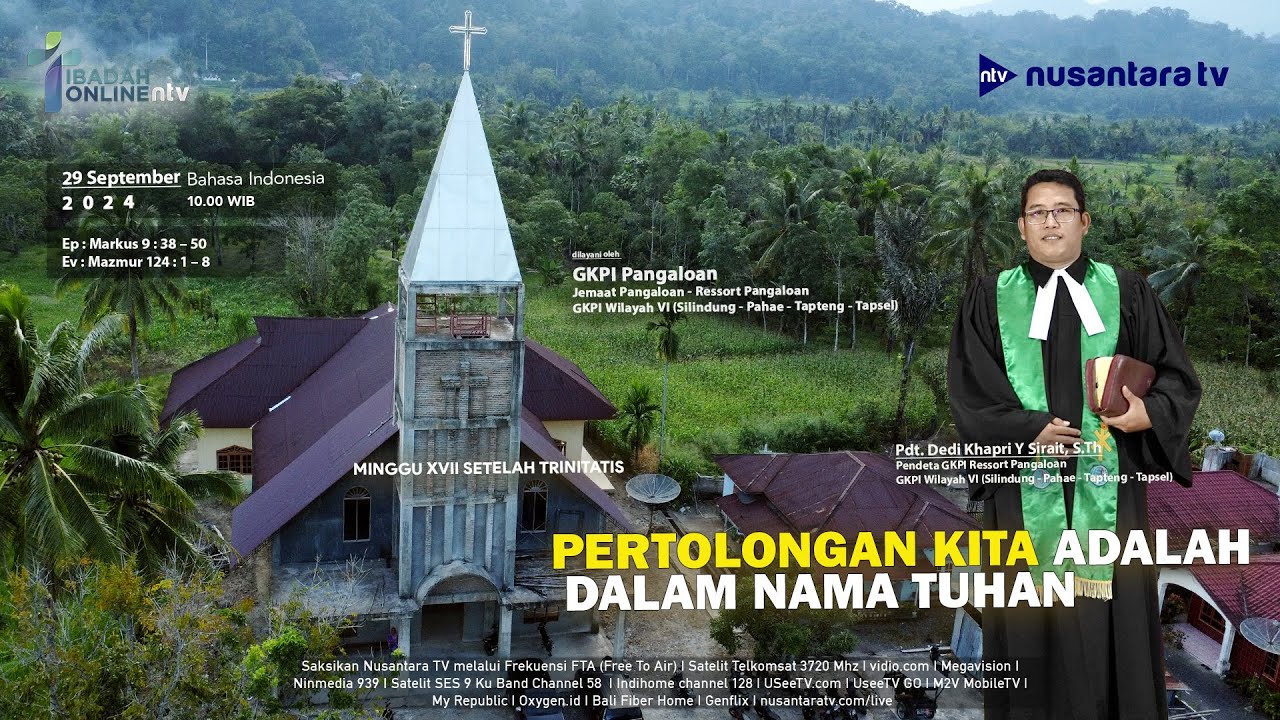 PERTOLONGAN KITA ADALAH DALAM NAMA TUHAN || Ibadah Online Nusantara TV ...