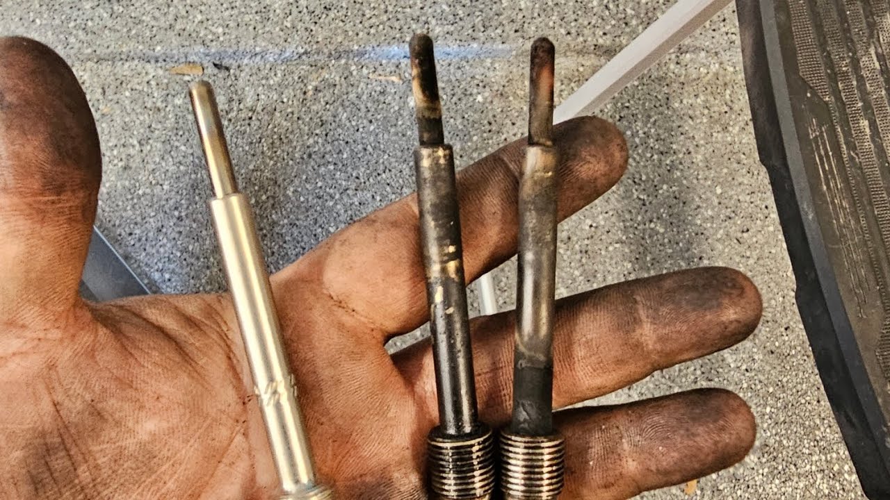 6.0 powerstroke passenger side glow plug installation - YouTube