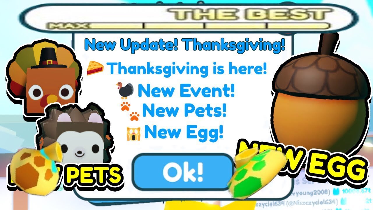 NEW THANKSGIVING UPDATE ( VERY OP PETS!) - YouTube