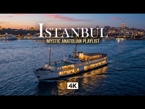 ISTANBUL in 4K – Evening Passage Music | Mystic Anatolian Ottoman Drone Over Bosphorus