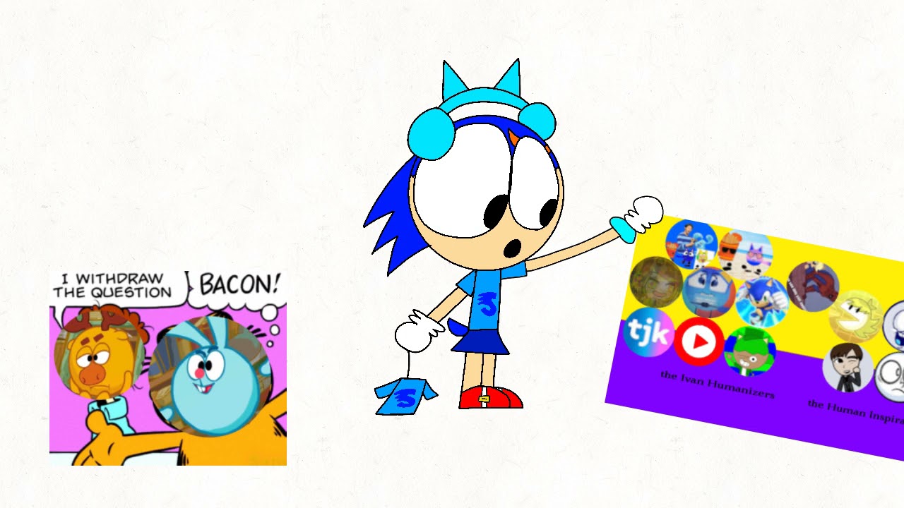 A Humanized Play Button and Friends Version of a Fish Hooks scene 2 ...