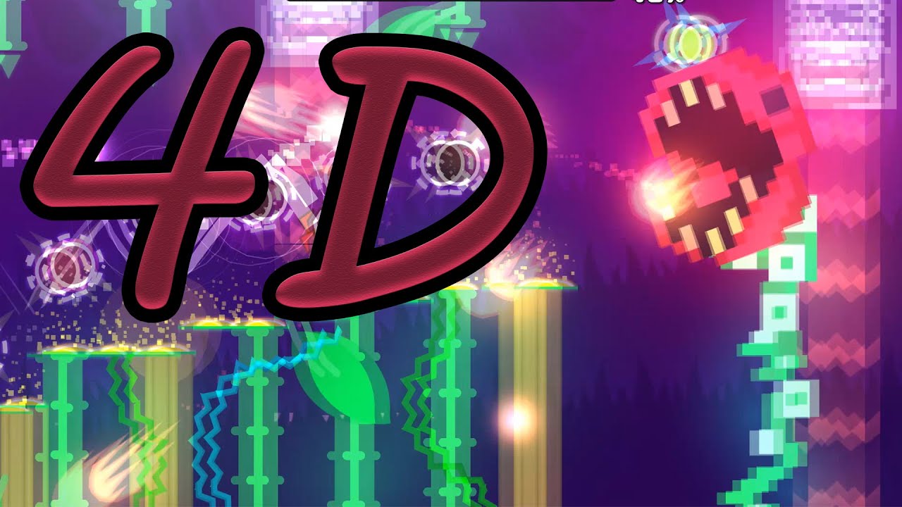GEOMETRY DASH - 4D - EASY DEMON by BitZel - YouTube