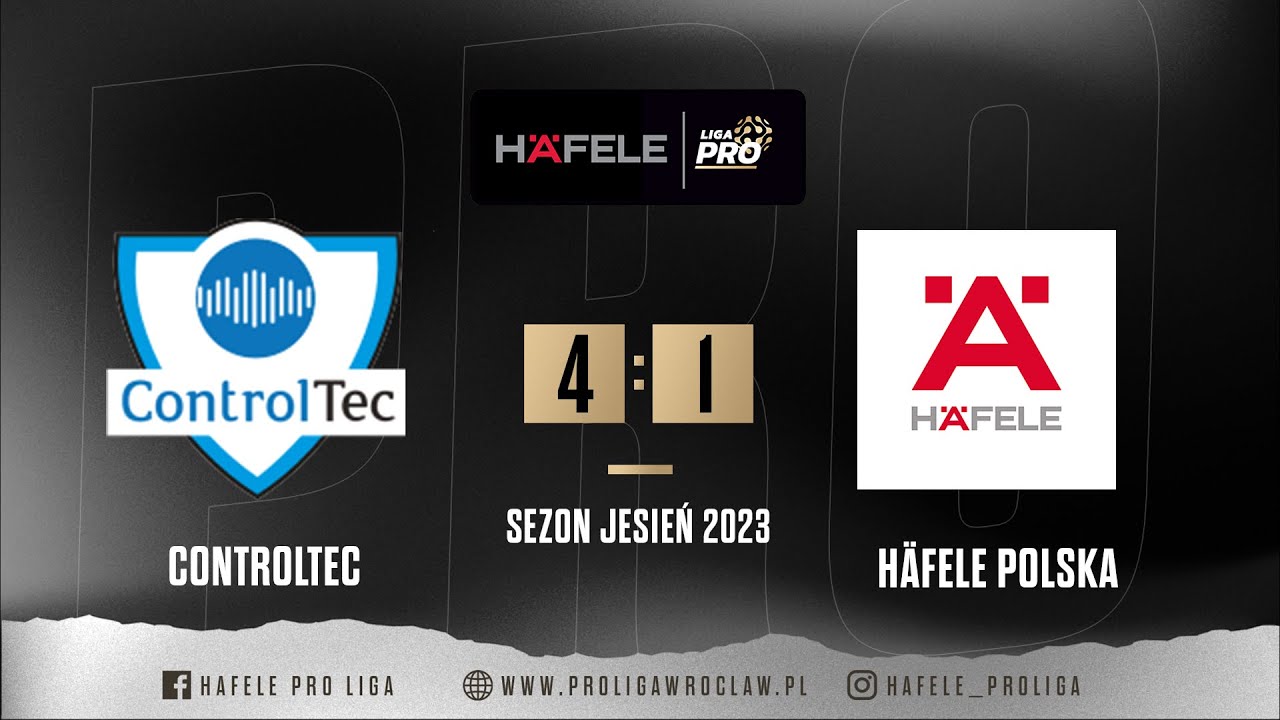 Skrót | ControlTec - Häfele Polska 4:1, Sezon Jesień 2023, Häfele PRO Liga 20.09.2023 - YouTube