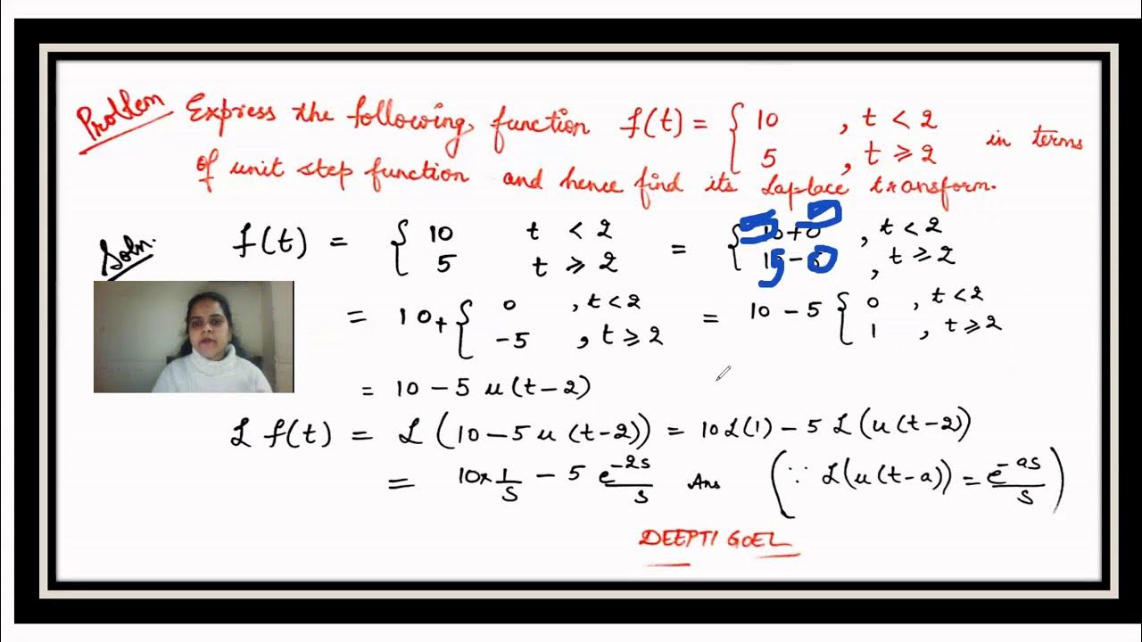 Laplace transform of unit step function - YouTube