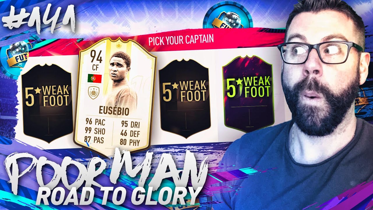 94 Prime Icon Moments Eusebio And 5 Week Foot Fut Draft Poor Man