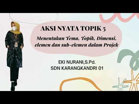 Aksi Nyata Topik 5 - Menentukan Tema , Topik , Dimensi , Elemen , dan Sub Elemen dalam Proyek ...