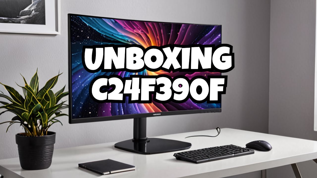 Samsung C24F390F LED monitor 24" Full HD Review/Unboxing - YouTube