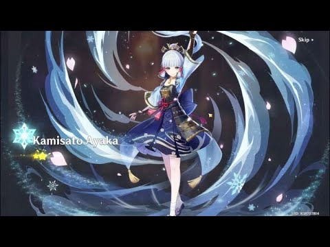 ayaka rerun banner pulls- crowning ayaka - Genshin impact - YouTube