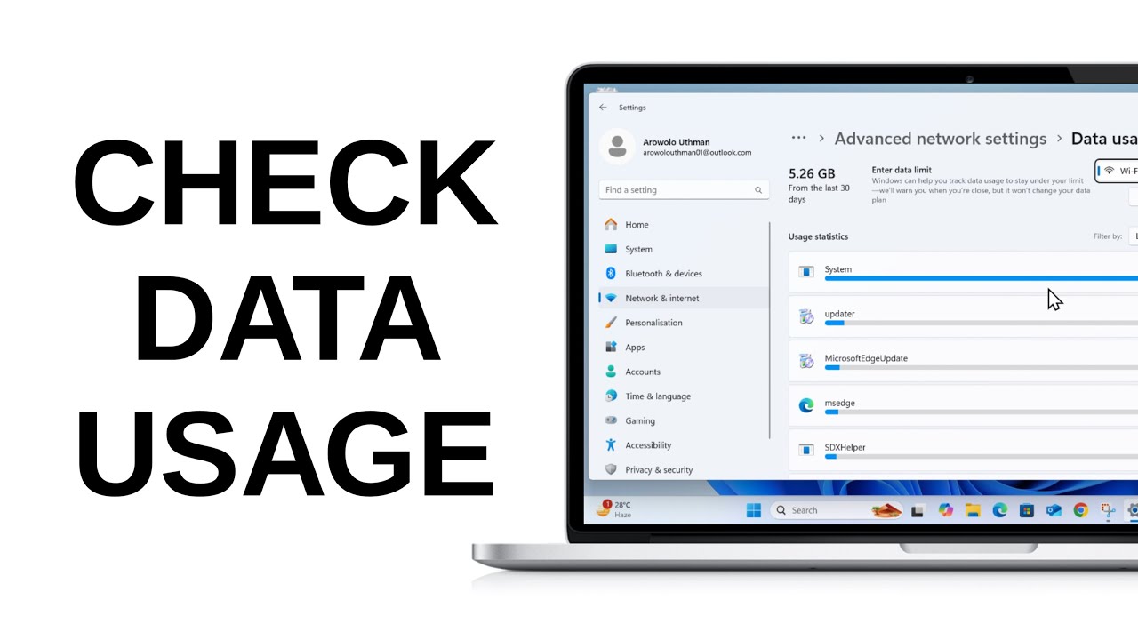 How to Check Data Usage in Windows 11 - YouTube
