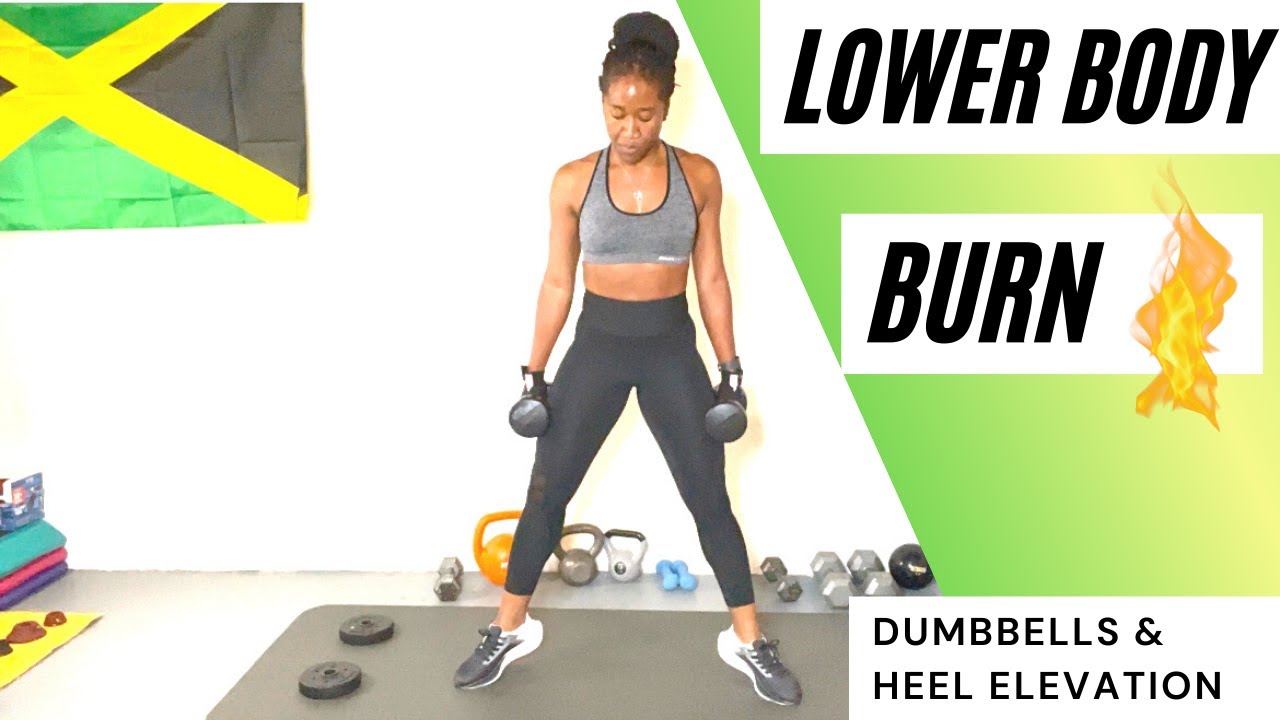10 Min Intense Lower Body Burn Dumbbell Workout Youtube