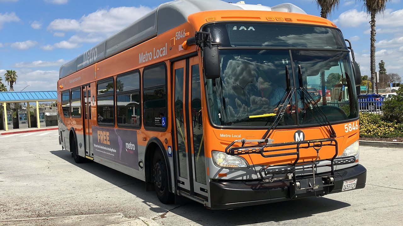 LACMTA 2015 New Flyer XN40 #5846 - YouTube