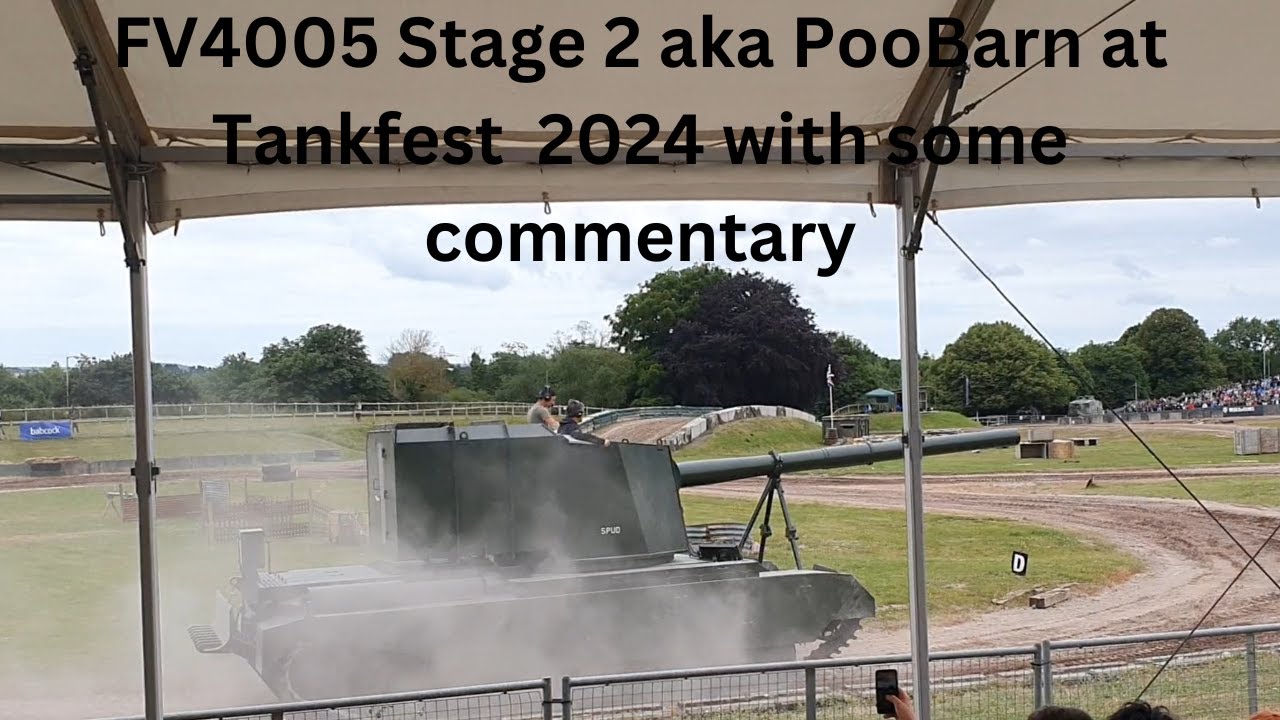 Tank fest 2024, fv4005 stage 2, driving around the arena - YouTube