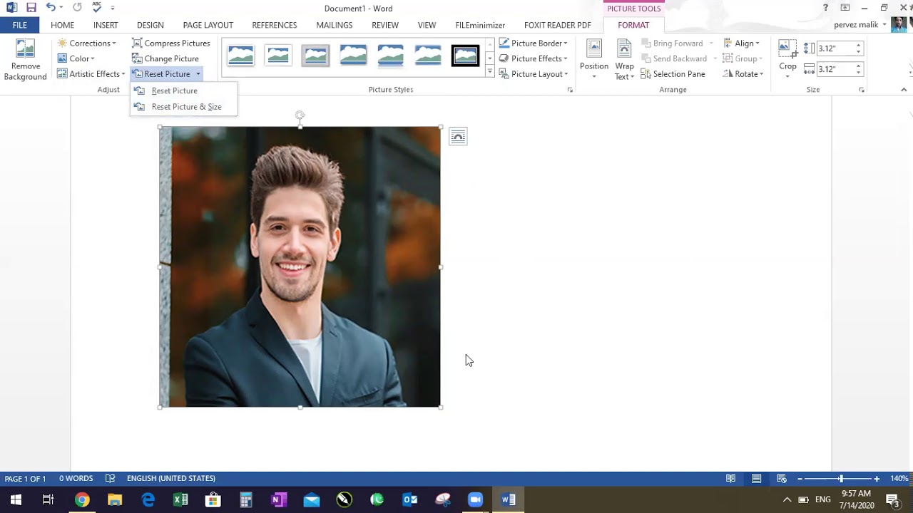 How to insert picture in ms word and format picture in ms word - YouTube