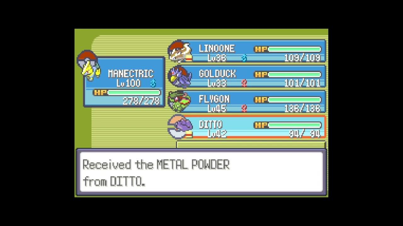 How To Get Metal Powder In Pokemon Emerald Youtube