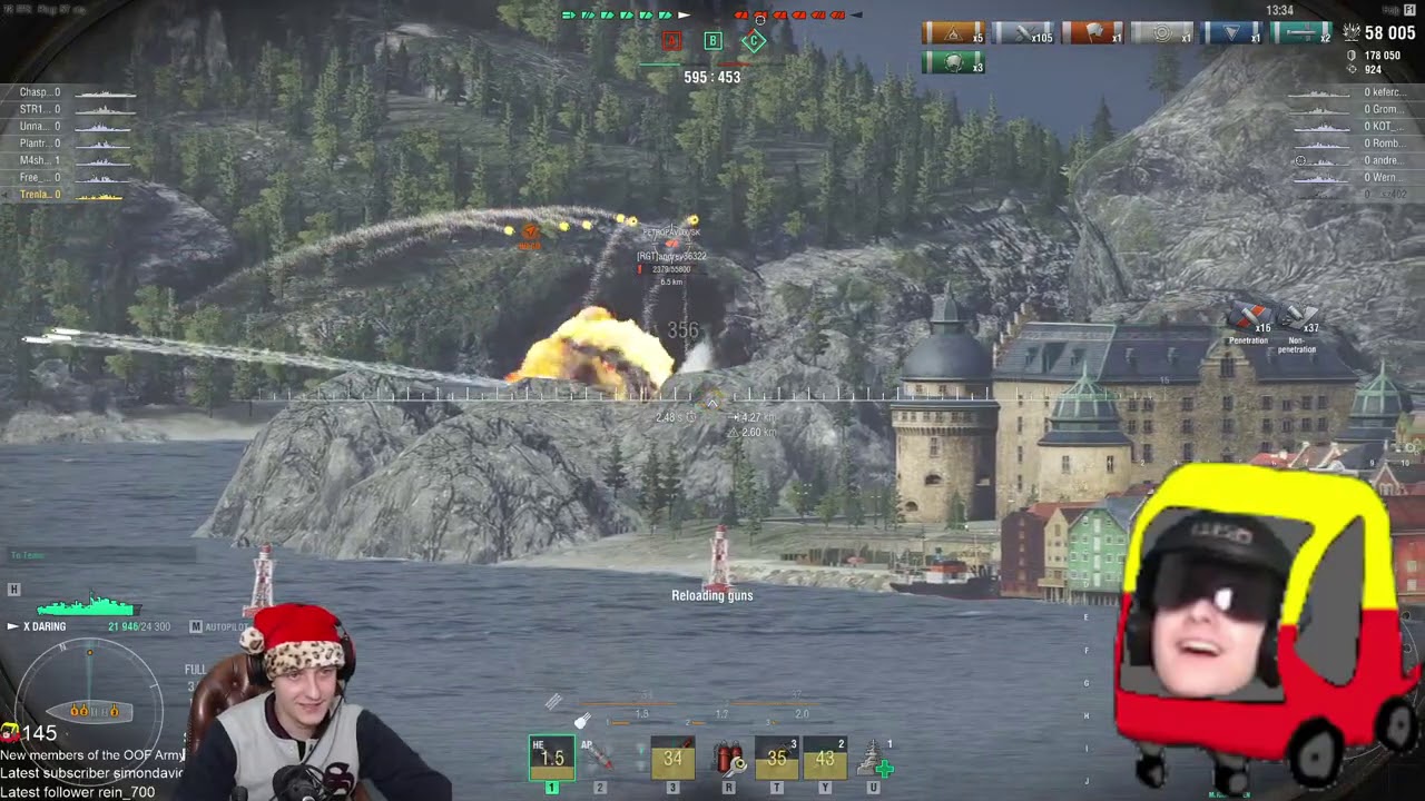 World of Warships - Daring - playing a DD in Clan Battles - YouTube