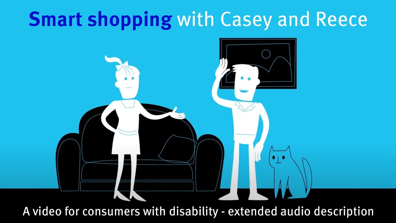 Smart shopping with Casey and Reece - extended audio description - YouTube