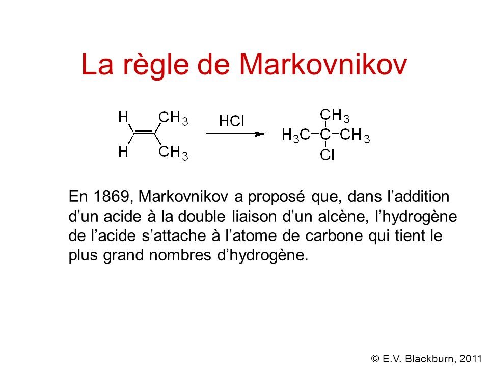 Chimie organique (Règle de Markovnikov et anti-Markovnikov ) - YouTube