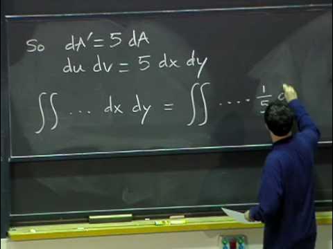 Lec 18: Change of variables | MIT 18.02 Multivariable Calculus, Fall ...