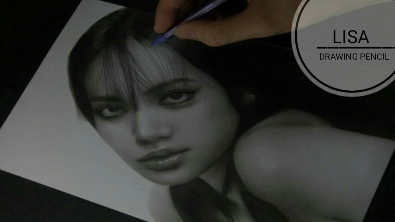 LISA MANOBAN (BLACKPINK) DRAWING PENCIL AND CHARCOAL - YouTube