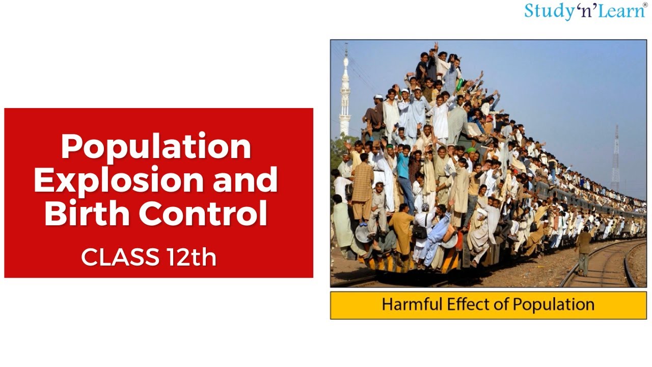 Population Explosion and Birth Control | Reproductive Health | Class 12 ...