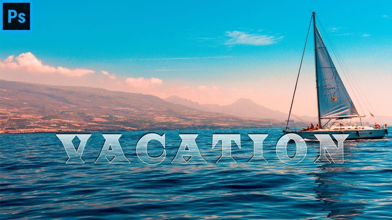 Transparent Text effect Photoshop-1 minute tutorial - YouTube