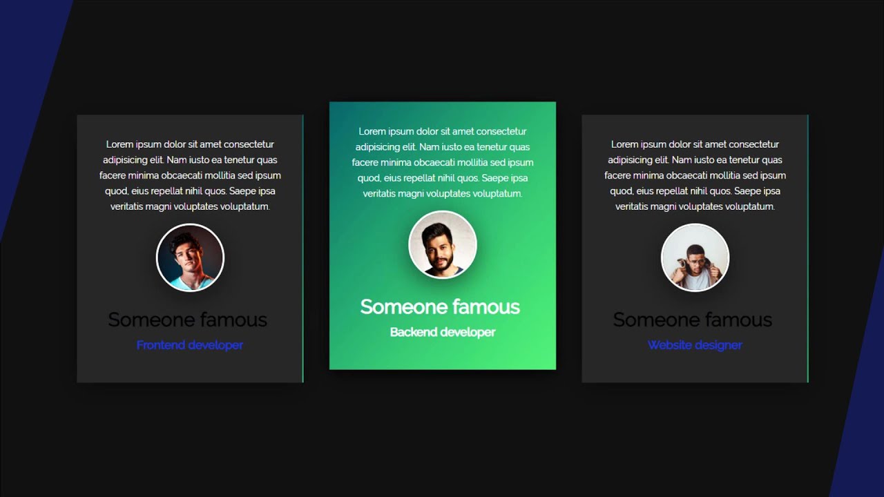 Testimonial Card Hover Effect Using Html And Css Youtube 0566