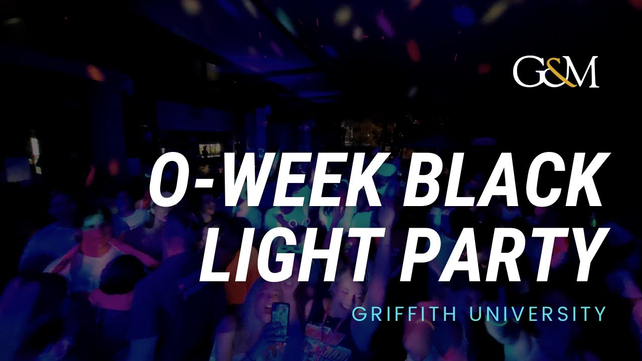 O-WEEK BLACK LIGHT PARTY for Griffith University || DJ & Lighting Hire ...