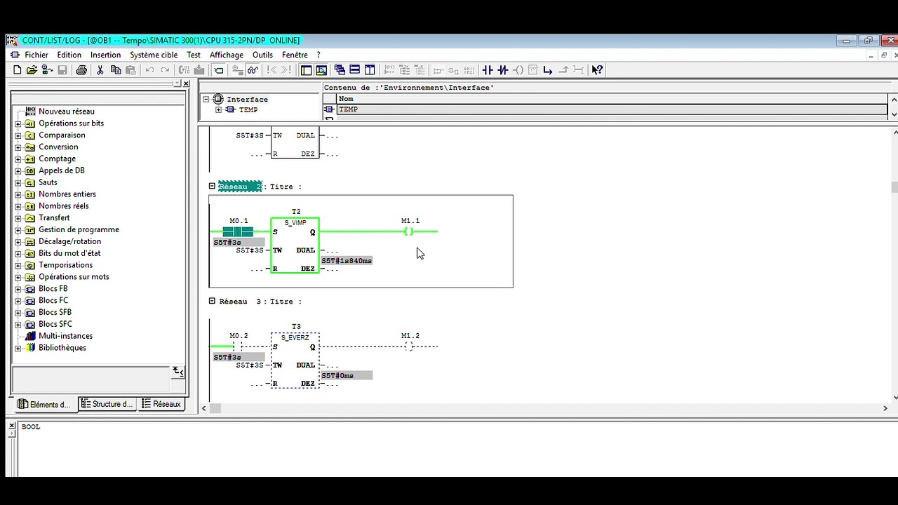 Simulation des temporisations dans SIMATIC MANAGER - YouTube