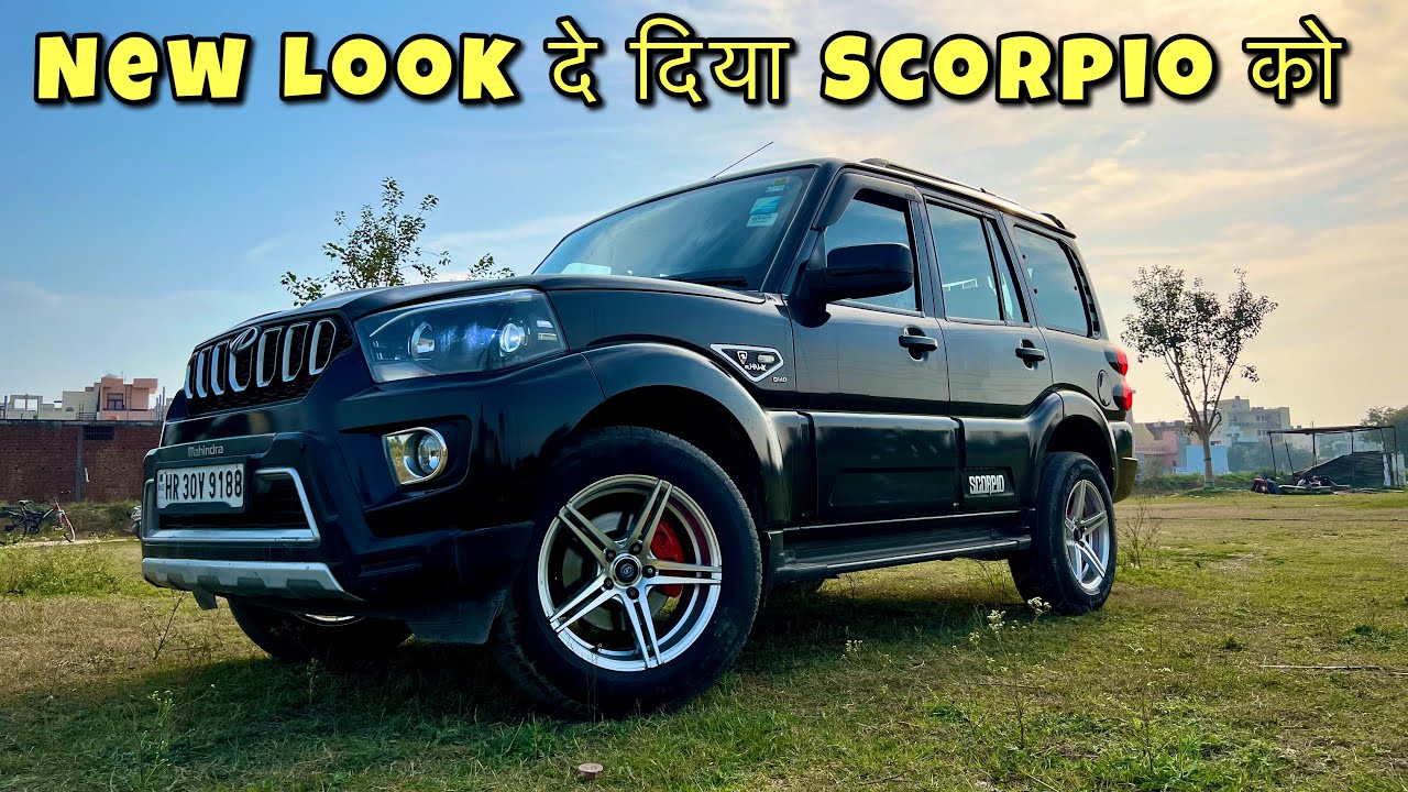 Modified Mahindra Scorpio Black