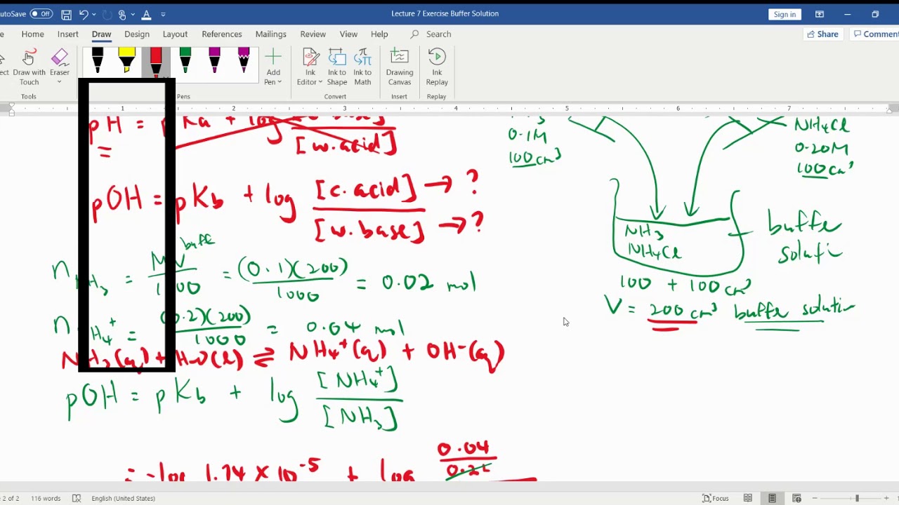 Lecture 7 Calculate pH basic buffer - YouTube