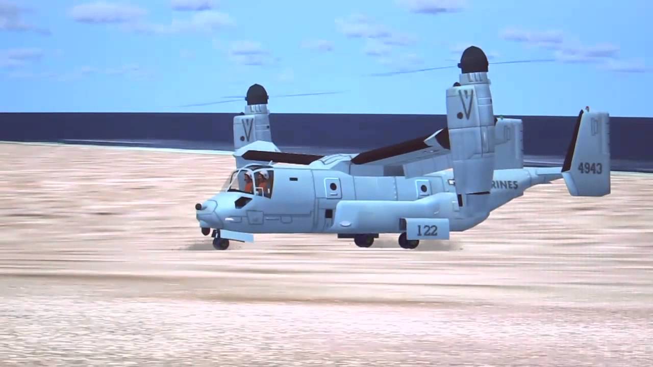 V-22 Osprey landing and take-off from Senkaku islands - YouTube