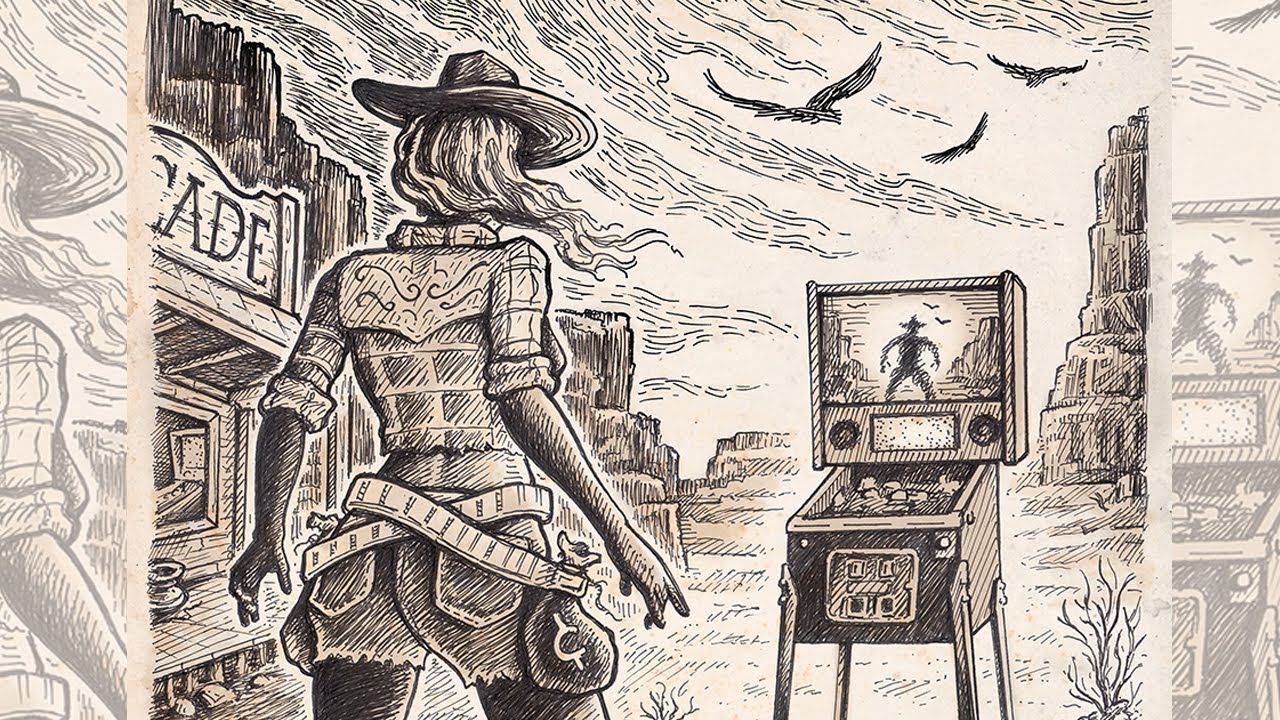 Shootout at the Arcade Corral - Ballpoint Pen Inking Process 4K ...
