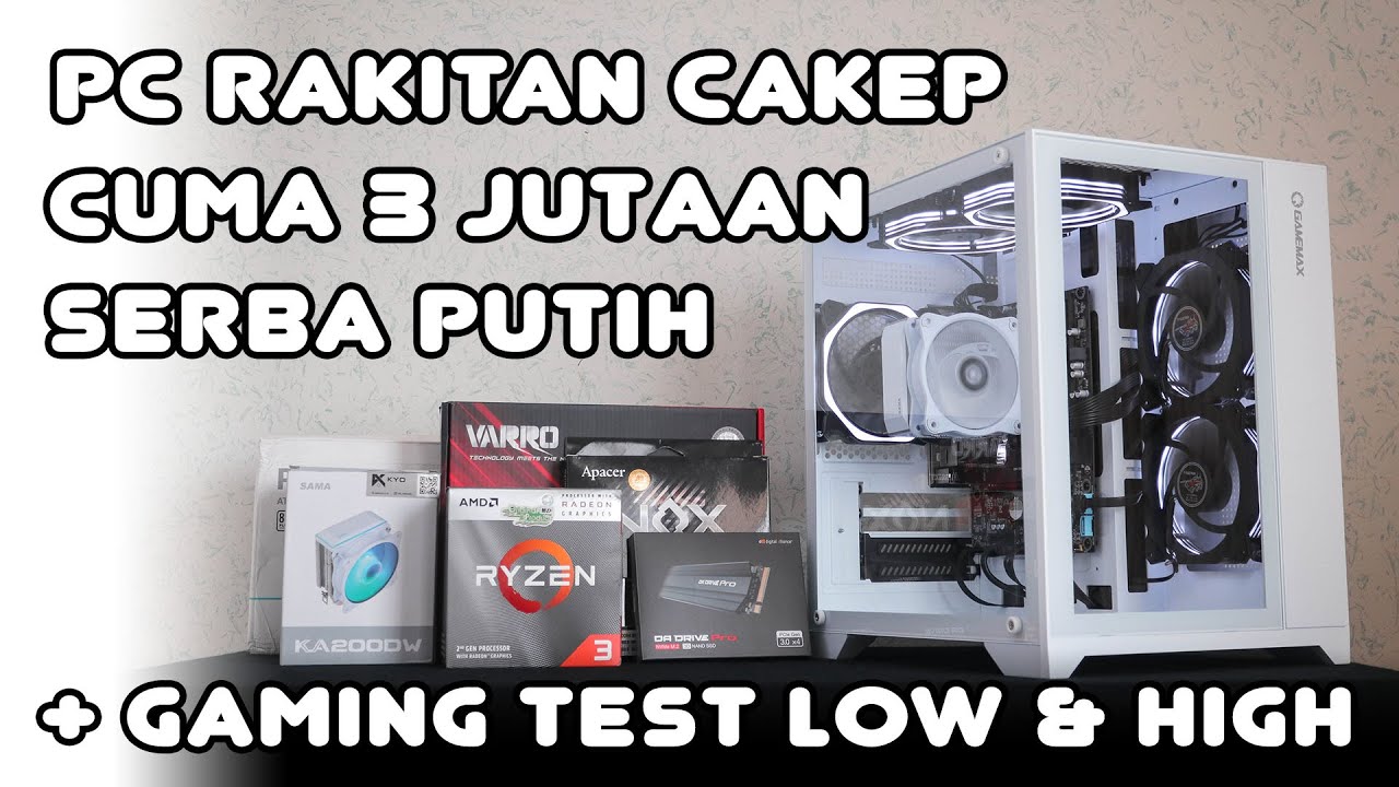 PC Rakitan keren 3 jutaan, putih minimalis, upgradeable - edisi bongkar ...