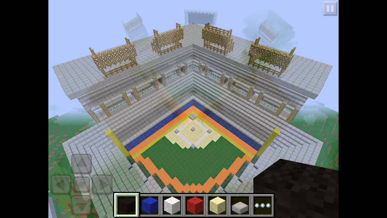 Minecraft PE Wrigley field - YouTube