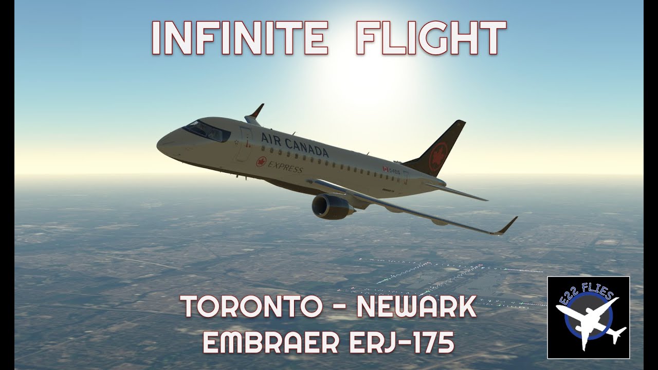 Infinite Flight E19: YYZ - EWR - Air Canada - Embraer ERJ-175 - Takeoff ...