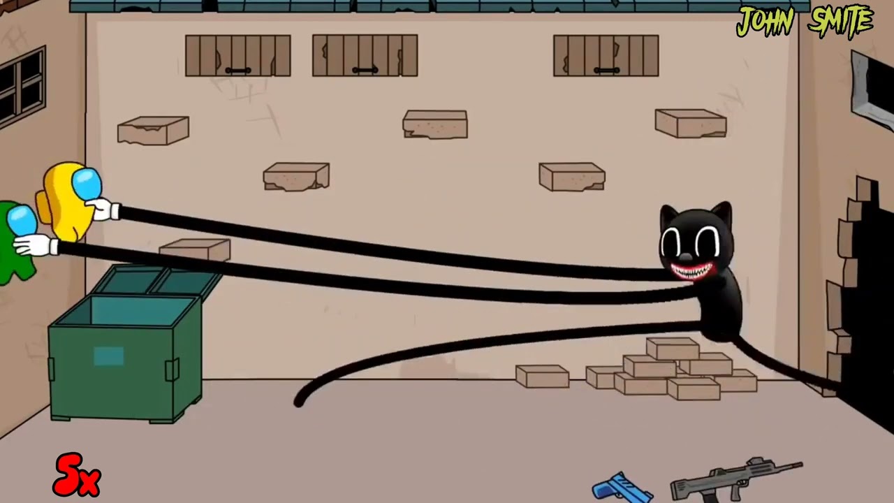 Among us vs Cartoon cat part 1 | 999x speed - YouTube