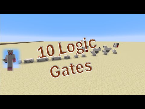 10 simple Redstone logic gates, different designs depending on your ...