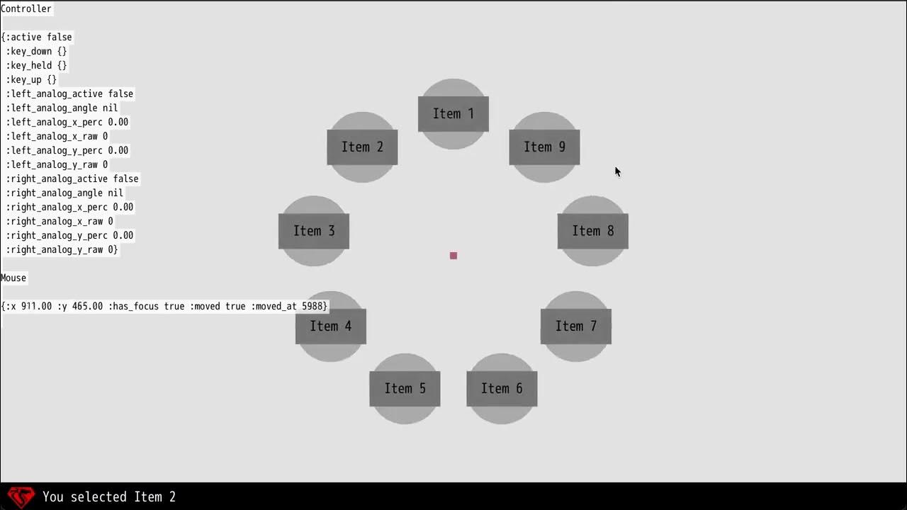 DragonRuby Game Toolkit - Radial Menu Sample App - YouTube