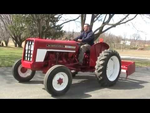 International 354 2WD Gas Tractor For Sale with Box Blade - YouTube
