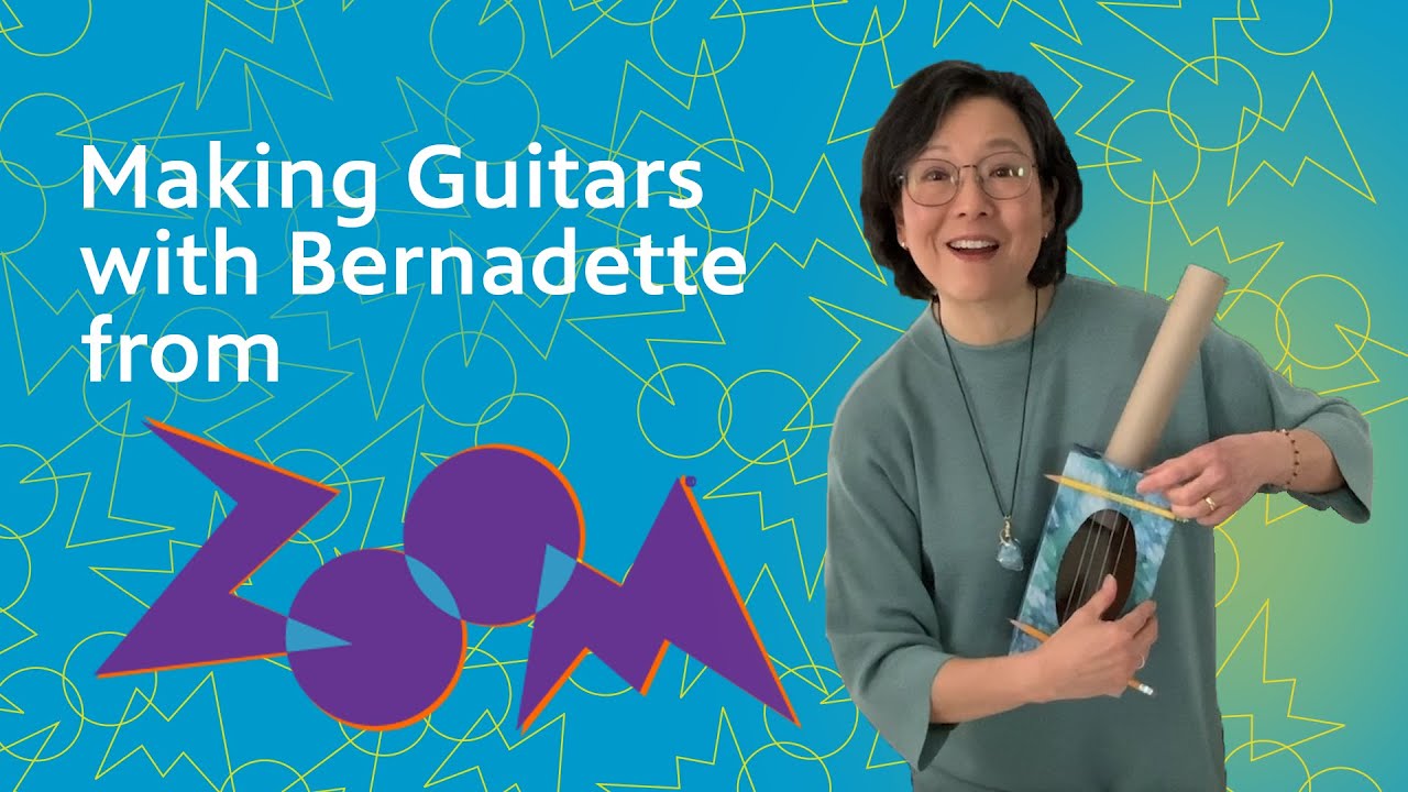 Bernadette Makes A Tissue Box Guitar - ZOOM Into Action - YouTube